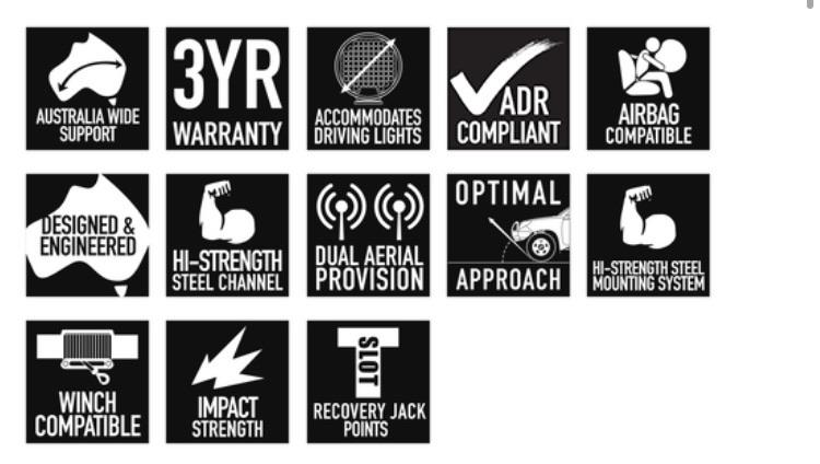 TJM Outback Bullbar Holden Colorado RG 2012-2016 | offroadplanet